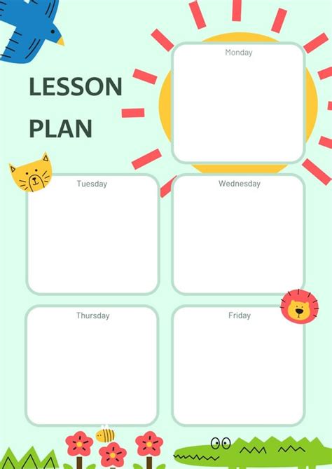 Free Reading Lesson Plan Templates To Edit And Print Canva