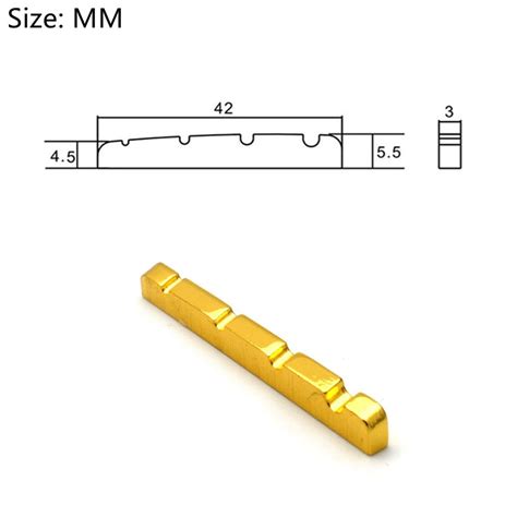 Brass Nut Made For Fender Jazz Bass Guitar Smooth Performance Brass