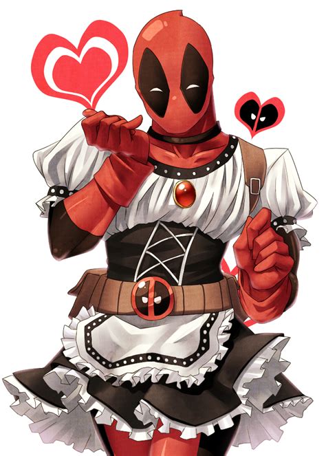 Deadpool And Lady Deadpool Kiss