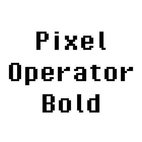 pixel operator bold free fonts on