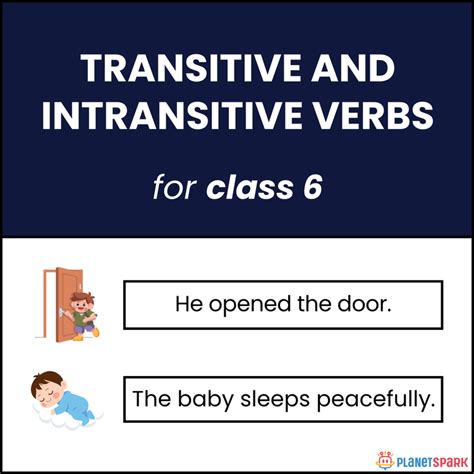 Class 6 Grammar Worksheet On Transitive And Intransitive Verbs