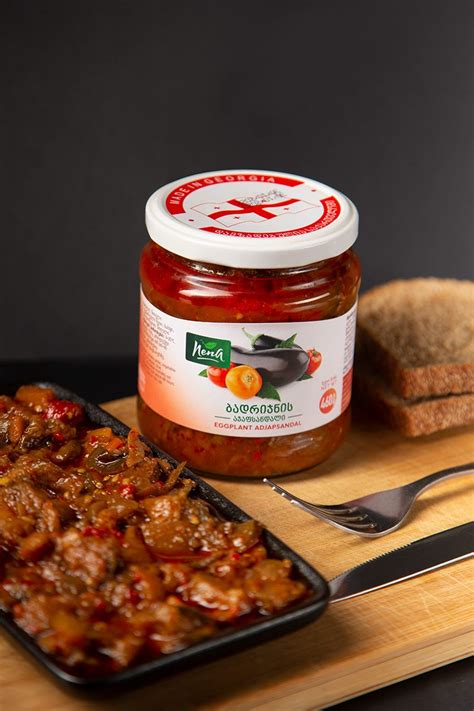 ბადრიჯნის აჯაფსანდალი Nena Ge კომპოტი მურაბა ჯემი ნექტარი საწებელი აჯიკა