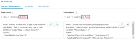 Rules For Prepost Processors