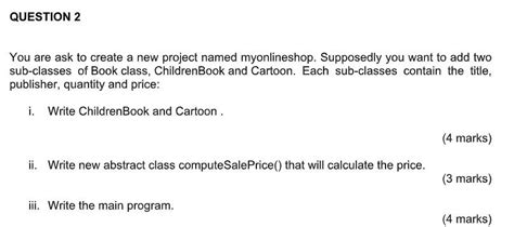 Solved QUESTION You Are Ask To Create A New Project Named Chegg