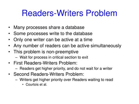 Ppt Ipc And Classical Synchronization Problems Powerpoint