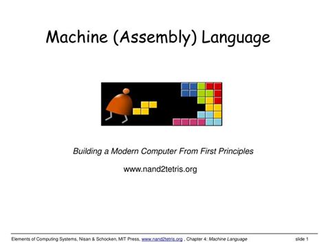 ppt machine assembly language powerpoint presentation free
