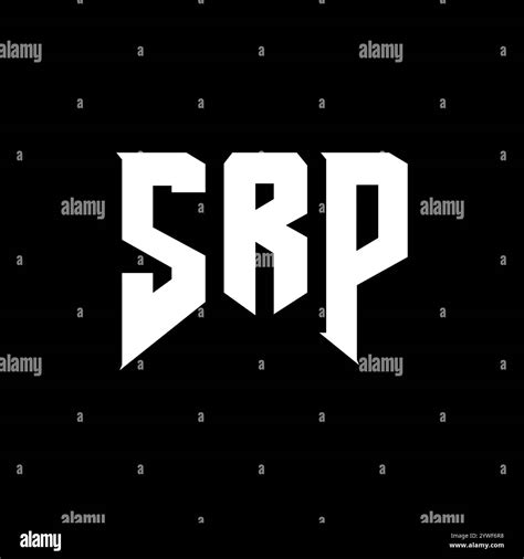 Srp Letter Logo Design For Technology Company Srp Logo Design Black And White Color Combination