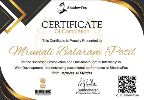 Mrunali Patil On Linkedin Webdevelopment Internshipcomplete Learningbydoing Techskills