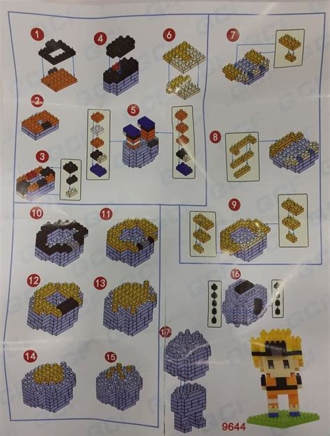 Nanoblock Instructions
