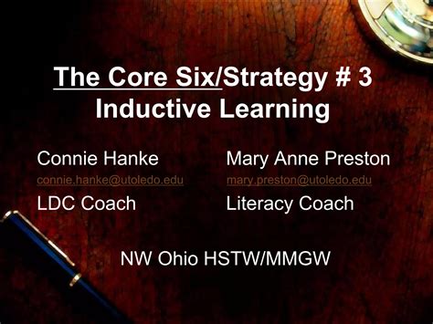 Inductive Learning Examplesppt Educational Assessment Education