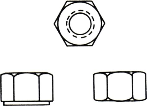 Plain Hexagon Nut Finished Pattern On Mil Spec Fasteners Corp
