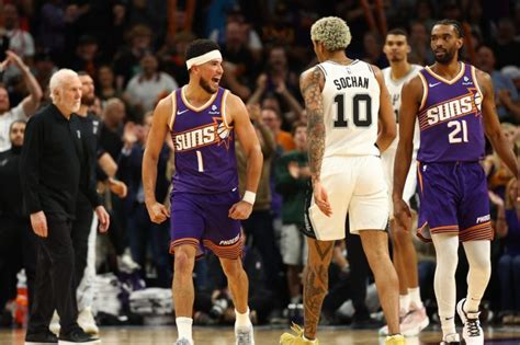Jeremy Sochan counters Devin Booker's trash-talk from Spurs-Suns game ...