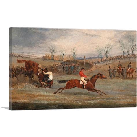 Artcanvas Scenes From A Steeplechase Near A Finish 1845 Canvas Art