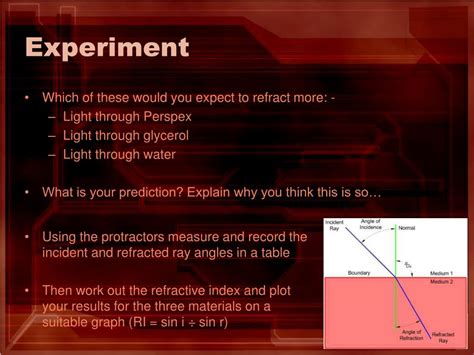 PPT Refraction Refractive Index PowerPoint Presentation Free