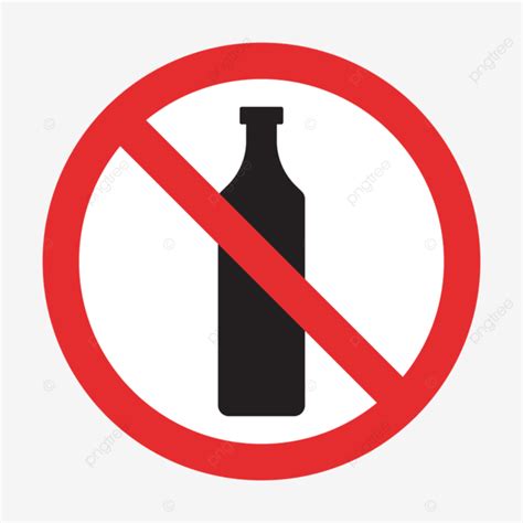 No Beber Png Advertencia Señal No Beber Png Png Y Vector Para