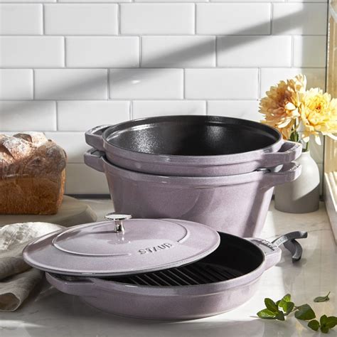 Staub Enameled Cast Iron Stackable Cookware Set Williams Sonoma