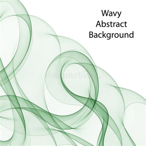 Green Wave Pattern Abstract Vector Wave Template For Presentation