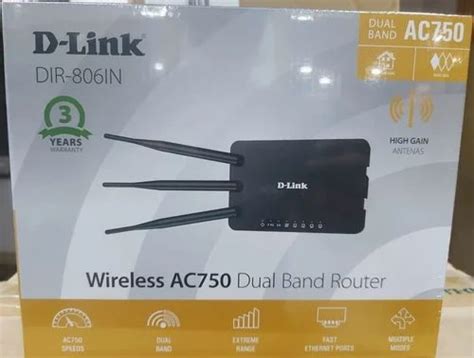 Wi Fi D Link Dir 806in 750 Mbps Wireless Router Black Dual Band At 1149 Piece In Vasai