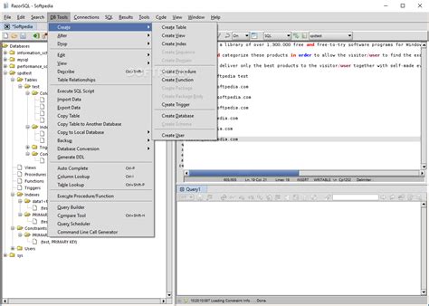 use razorsql to create scripts daseinsure