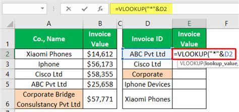 Vlookup Partial Match Meaning How It Works Examples