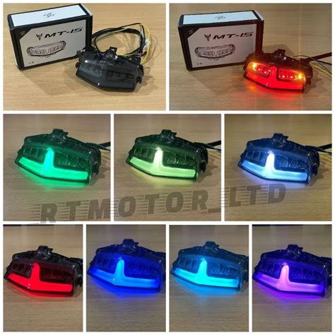 Yamaha Mt15 Tail Lamp Rgb Led Function With Wire Mt 15 Lampu Belakang Rgb Led Shopee Malaysia