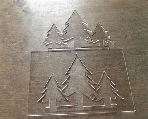 Three Trees Router Template Router Inlay Template Clear Acrylic Router Jig Woodworking