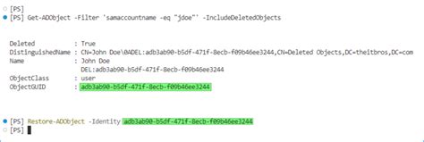 How To Restore Deleted Active Directory User Theitbros