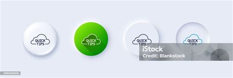 빠른 팁 구름 선 아이콘입니다 유용한 트릭 표시 선 아이콘 벡터 0명에 대한 스톡 벡터 아트 및 기타 이미지 0명 3차원 형태 고급 Istock