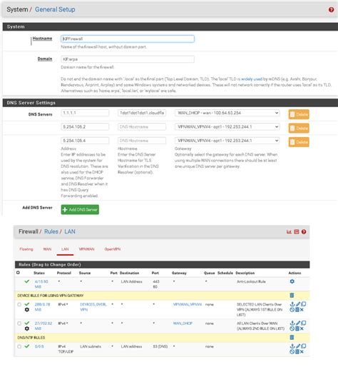 vpn dns overriding wan dns settings networking and firewalls lawrence