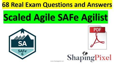 Scaled Agile SAFe Agilist Real Exam Question And Answers PDF Pack