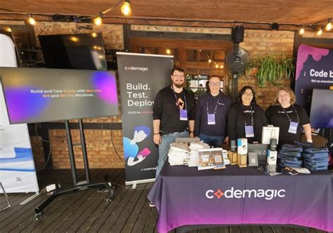 🚀 The Codemagic Booth Is Gearing Up For Day 2 At Appjsconf Codemagic