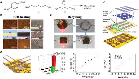 Self‐healing And Recyclable E‐skin A Main Components Of The