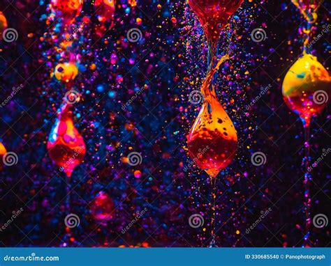 flowing lava lamp blobs hypnotic undulating motion psychedelic neon
