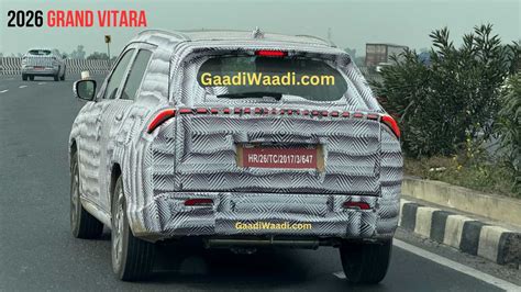 Exclusive 2026 New Gen Maruti Grand Vitara Spied On Test