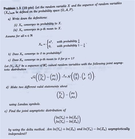 Solved Problem Pts Let The Random Variable X And Chegg