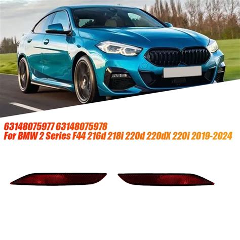 1pair Rear Bumper Reflector Light Trim 63148075977 63148075978 For Bmw