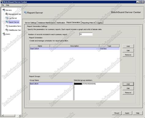 WatchGuard Log Server And Report Server Kurulumu Baki CUBUK