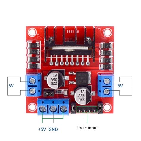 Stepper Motor Driver Bridge Driver Board Module L298n Module For
