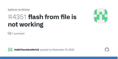 flash from file is not working · issue 4351 · balena io etcher · github