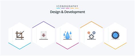 Conception Et Développement Pack De 25 Icônes Plates Y Compris Le Développement Codage Papier