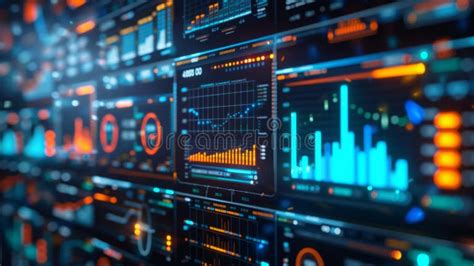 Business Analytics Ai Platform Displaying Advanced Data Analytics Stock Illustration