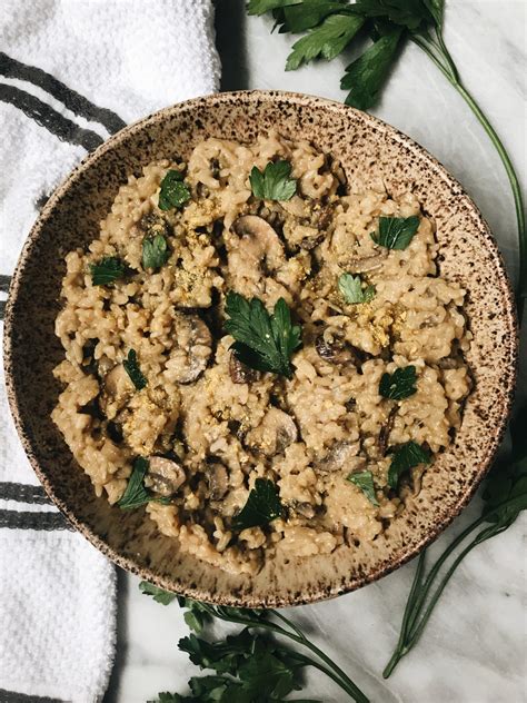 Mushroom Risotto Plant Based Jane