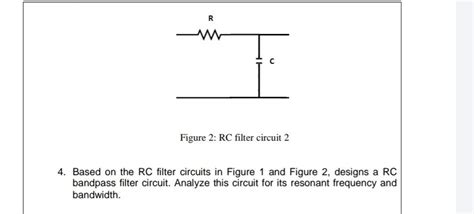 Solved R с Figure RC filter circuit Based on the RC Chegg
