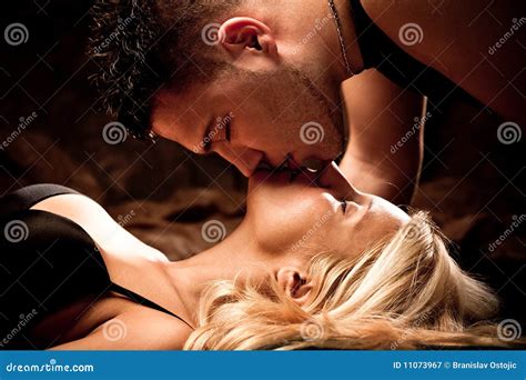 Passion Stock Image Image Of Sexual Lips Grass Boyfriend