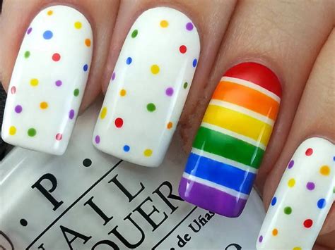 مدل های ناخن رنگین کمانی، ترندترین مدل های امسال