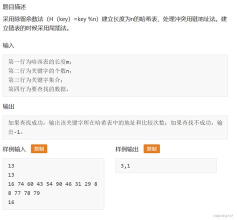 Swust Oj 1012 哈希表（链地址法处理冲突）