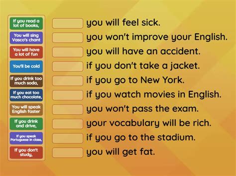 First Conditional 1 A2 Match Up