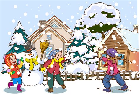 Fun In The Snow Clipart Backgrounds