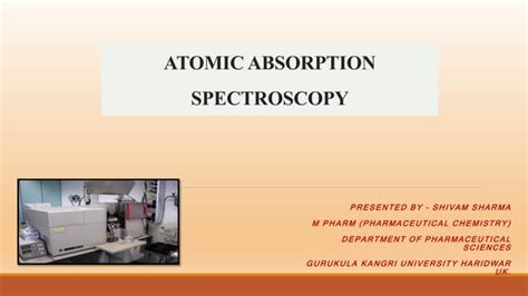 Interference In Atomic Absorption Spectroscopy Pptx