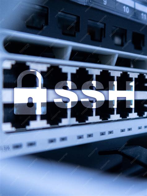 Premium Photo Ssh Secure Shell Protocol And Software Data Protection Internet And
